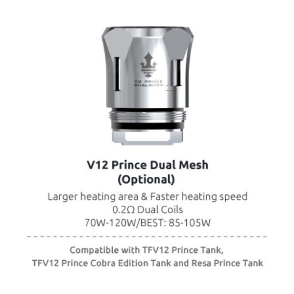 3x SMOK V12 Prince Dual Mesh Coil 0,2 Ohm | TFV12 V12 Prince | Smok ...